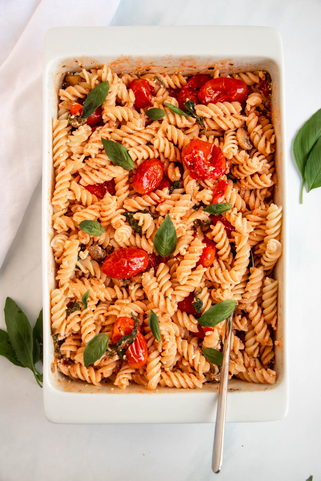 Baked Goat Cheese Pasta - Rich And Delish