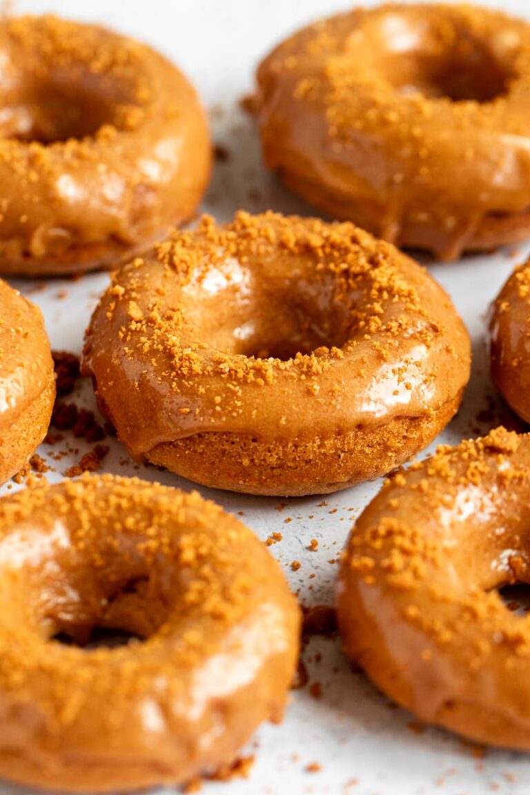 Lotus Biscoff Donuts - Rich And Delish
