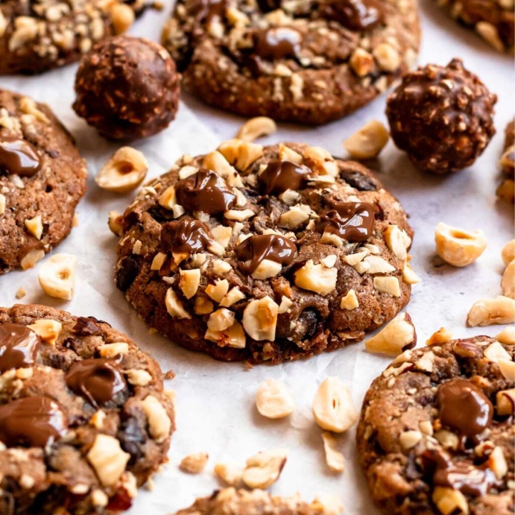 Ferrero Rocher Cookies (Hazelnut Chocolate Cookies) - Rich And Delish