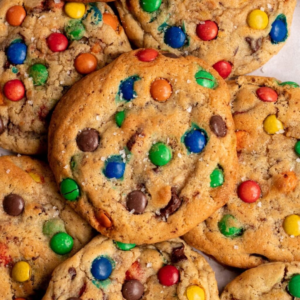 Easy M&M Cookies - Rich And Delish