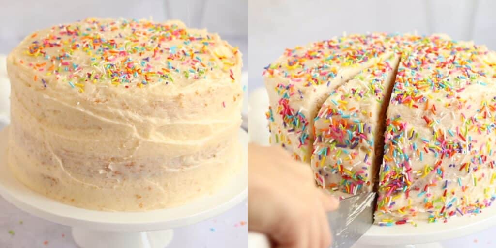 8 Inch Vanilla Cake - Rich And Delish