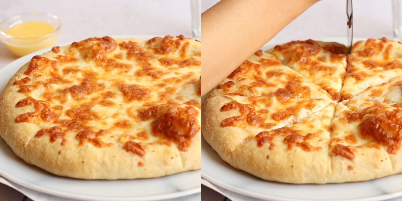 Best Cheesy Garlic Pizza - Rich And Delish