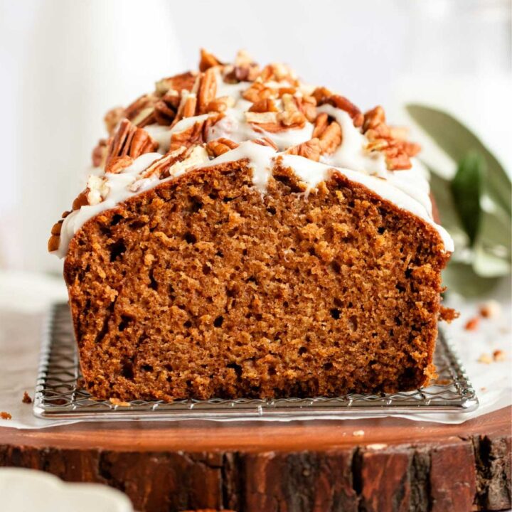 Pumpkin Bread With Cream Cheese Frosting - Rich And Delish
