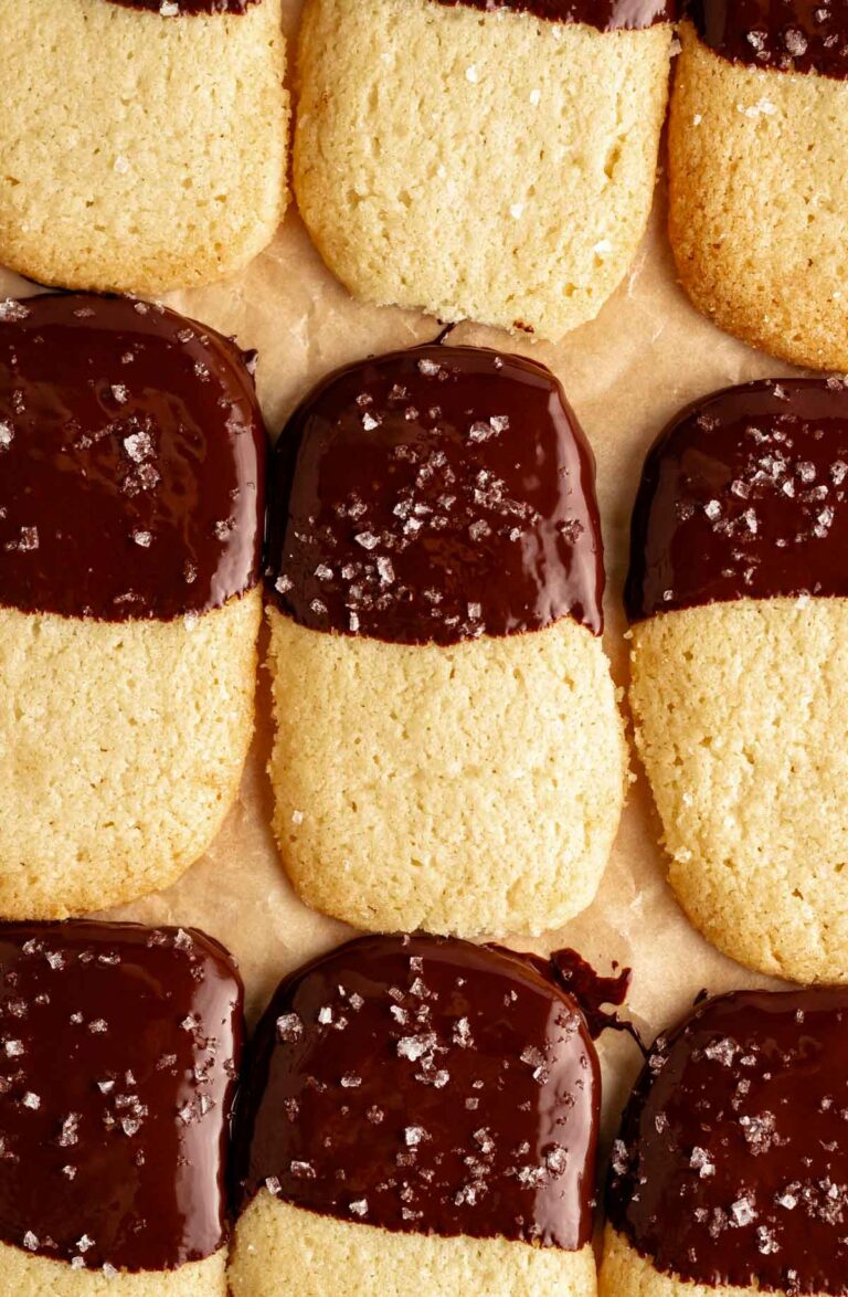Chocolate Dipped Shortbread Cookies - Rich And Delish