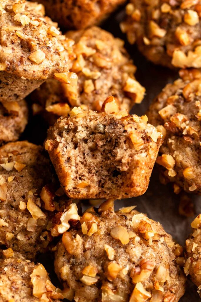 Moist Banana Mini Muffins - Rich And Delish