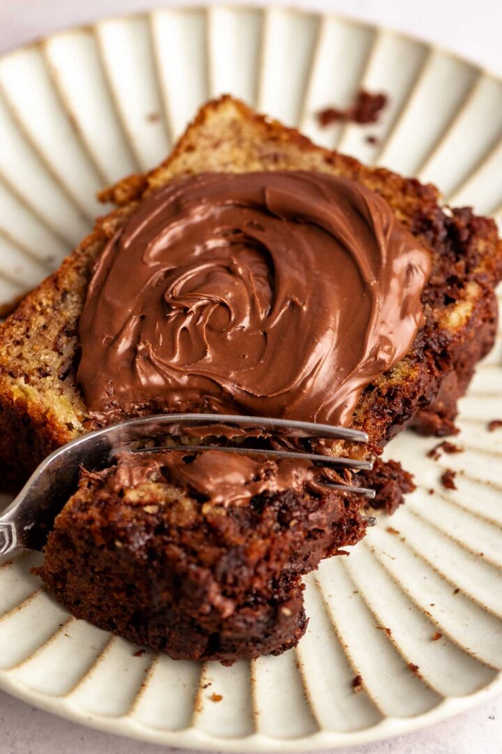 Moist Nutella Banana Bread - Rich And Delish