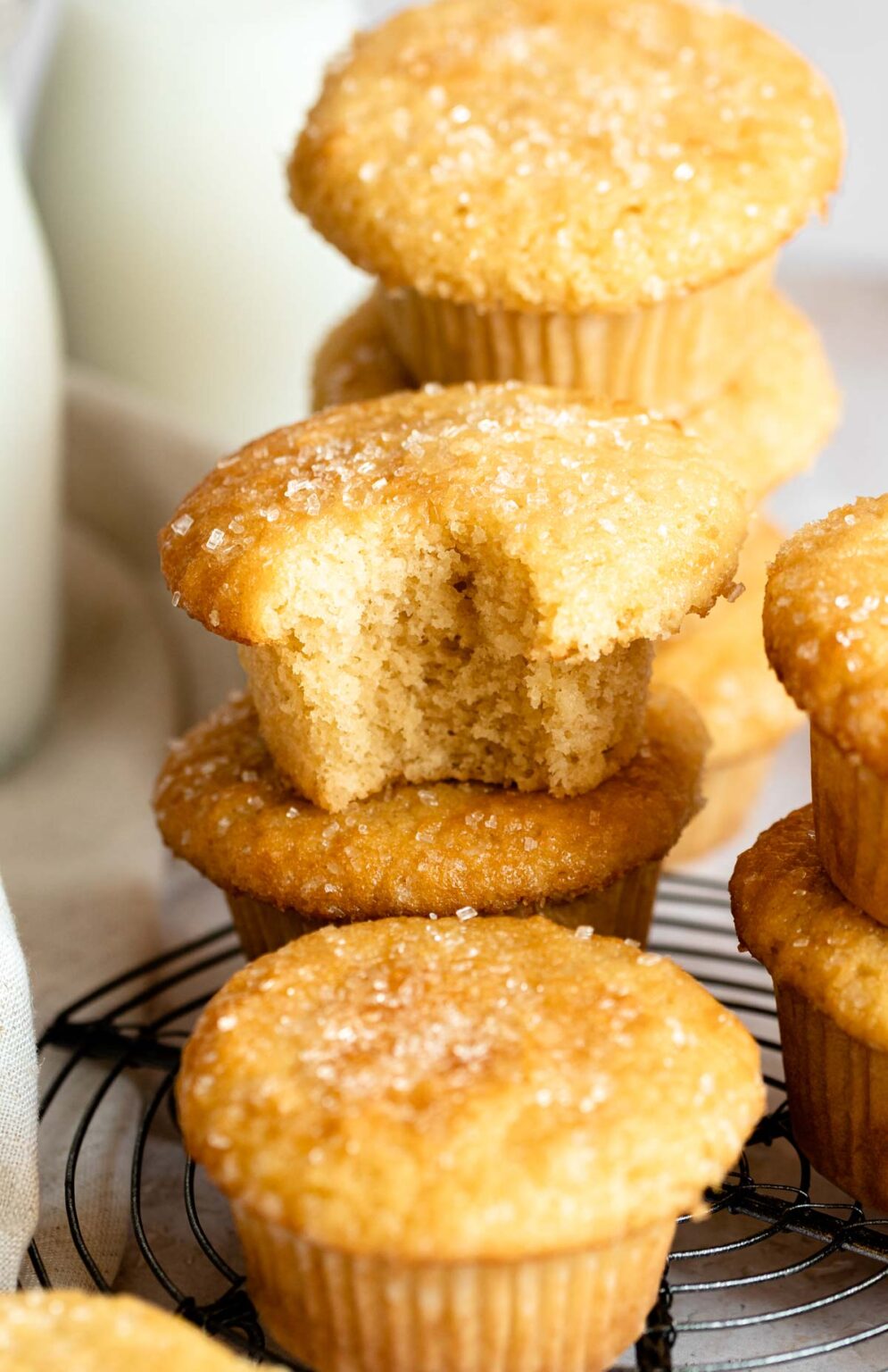 Moist And Fluffy Vanilla Muffins - Rich And Delish