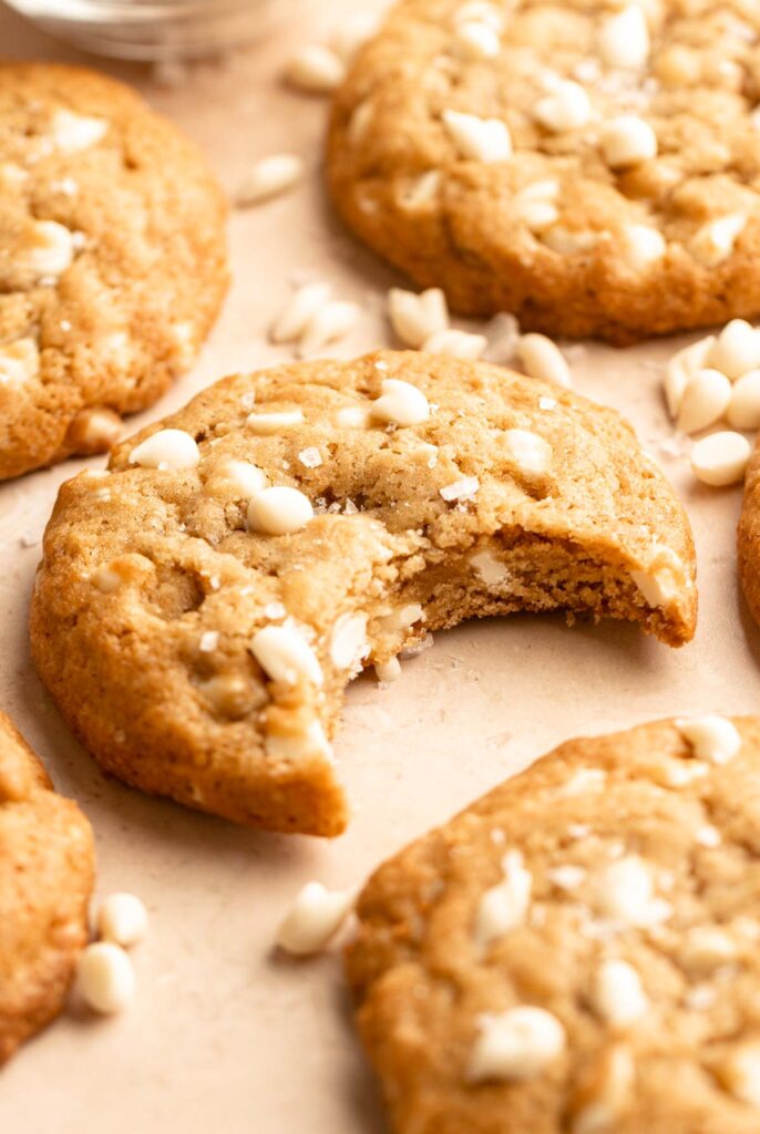Chewy White Chocolate Chip Cookies - Rich And Delish