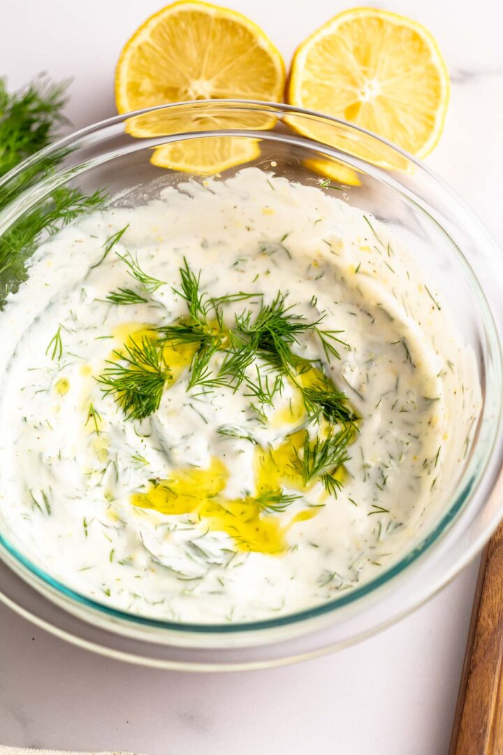Yogurt Dill Sauce (5-Minute Recipe!) - Rich And Delish