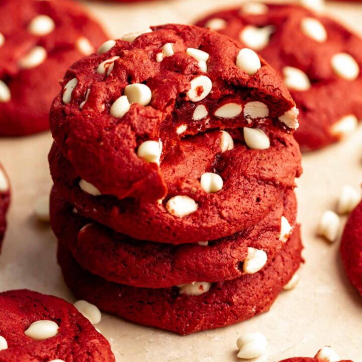 Chewy Red Velvet Cake Mix Cookies - Rich And Delish
