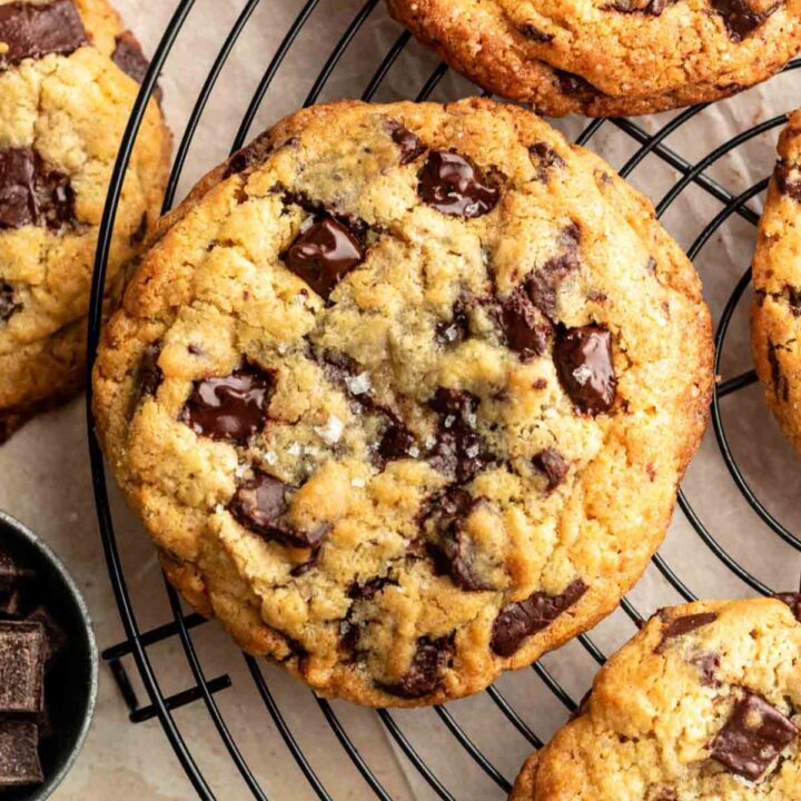 Giant Bakery Style Chocolate Chip Cookies - Rich And Delish