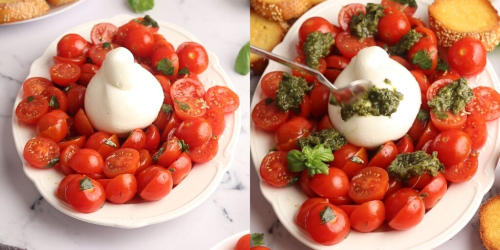 Easy Tomato Burrata Salad - Rich And Delish
