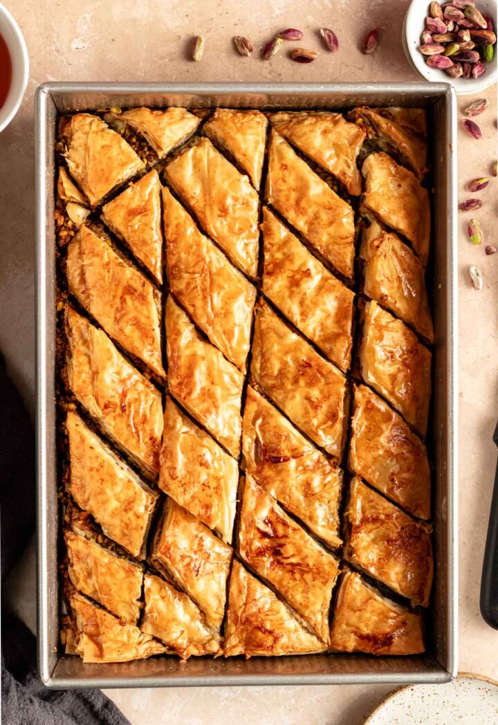 The BEST Pistachio Baklava - Rich And Delish