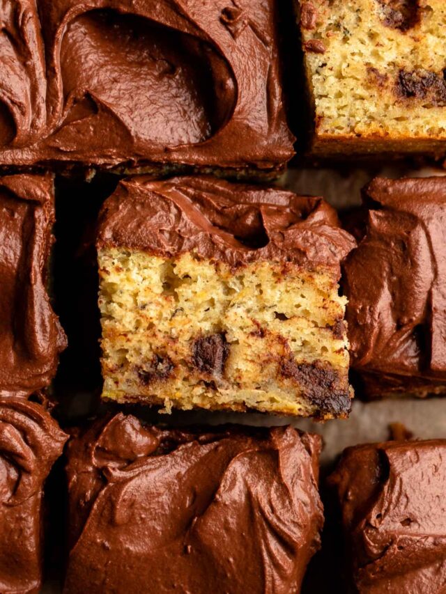 Banana Chocolate Chip Cake With Chocolate Frosting Rich And Delish