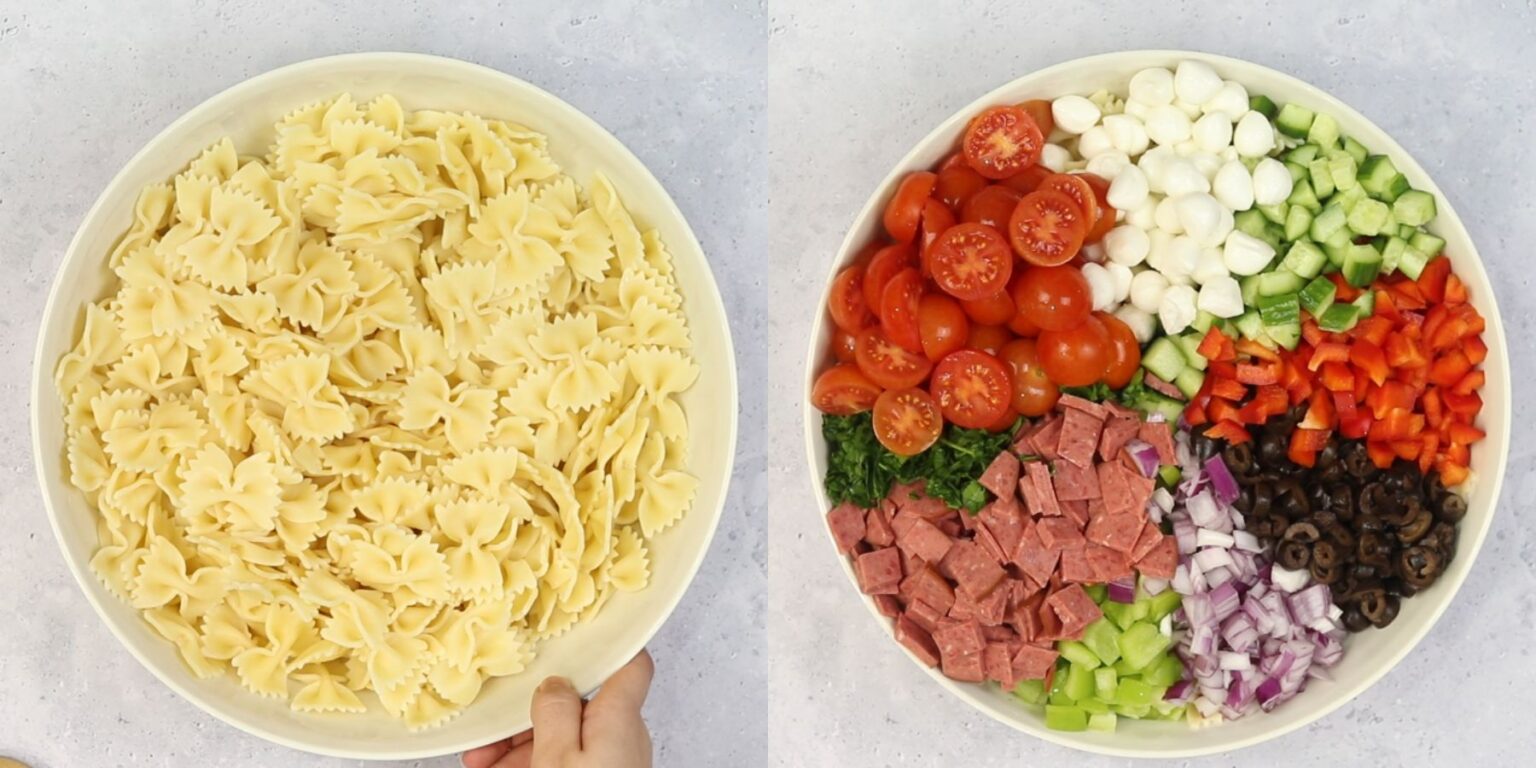 Zesty Italian Pasta Salad With Italian Dressing - Rich And Delish