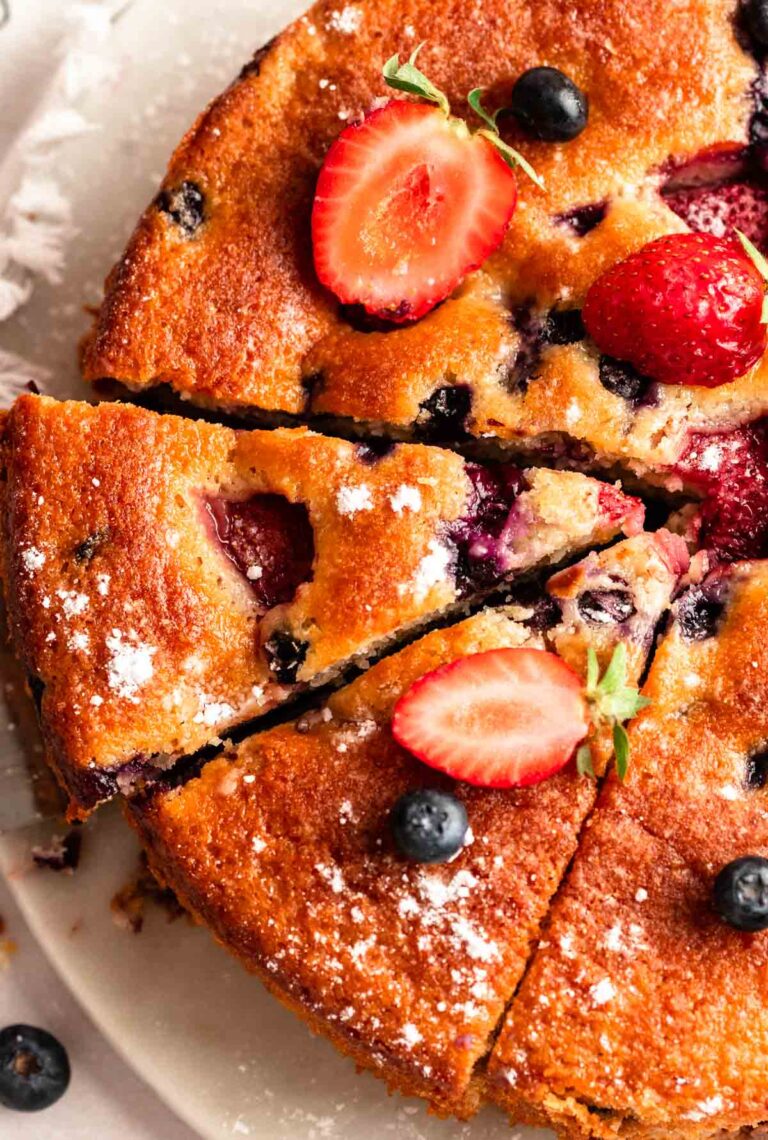 Easy Moist Mixed Berry Cake (One Bowl) - Rich And Delish