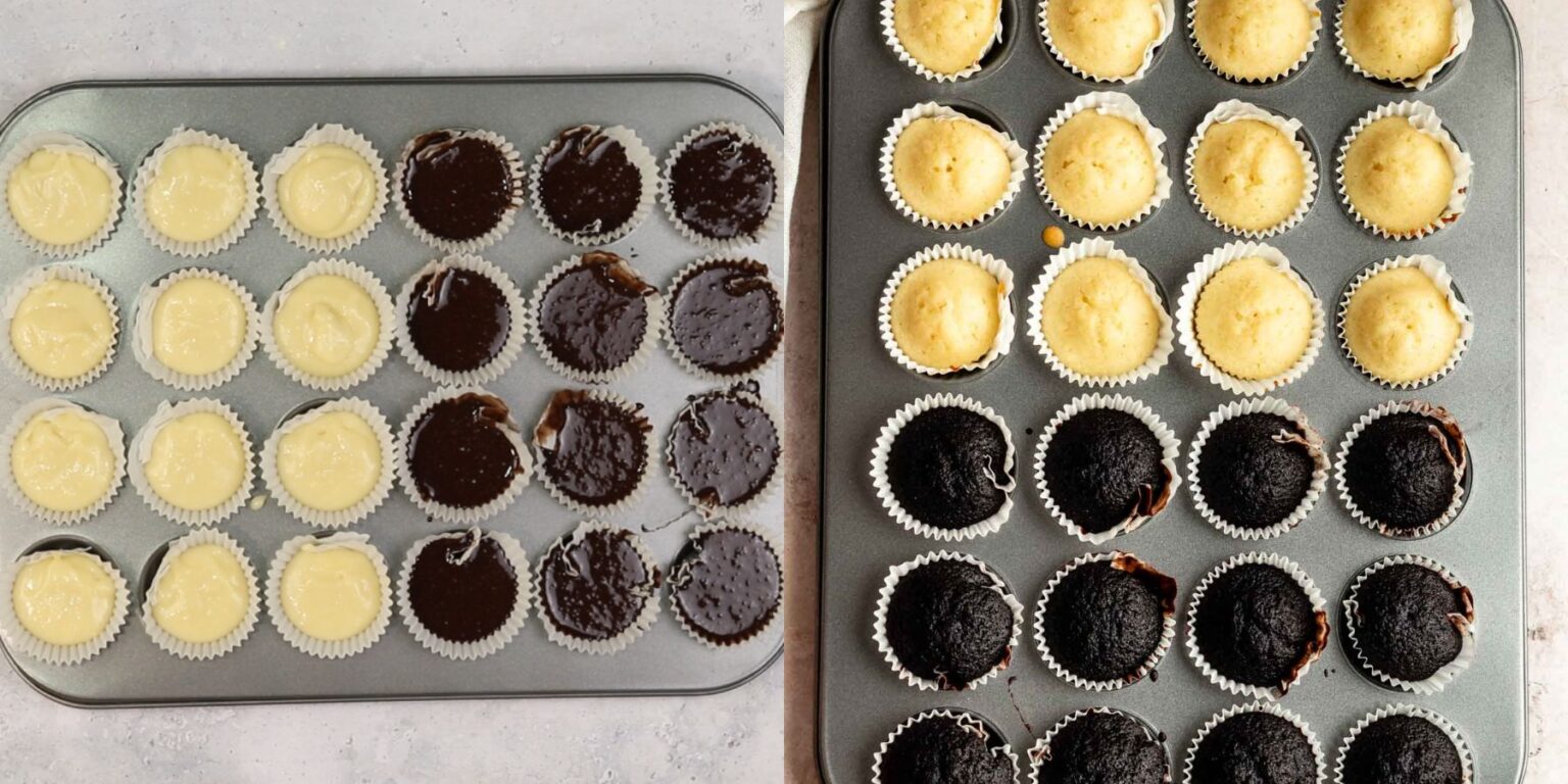Mini Cupcakes (Chocolate & Vanilla) - Rich And Delish