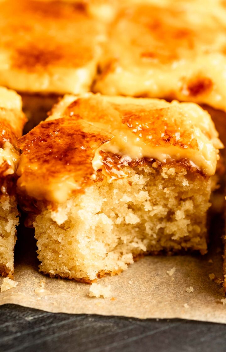 Incredible Creme Brulee Cake - Rich And Delish