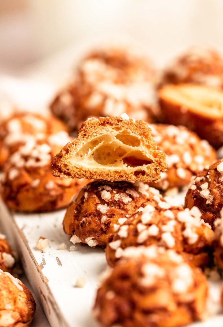 Best Easy Chouquettes (French Sugar Puffs) - Rich And Delish