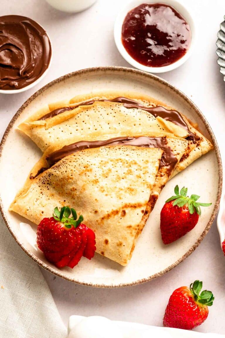 Classic French Crepes (One-Bowl) - Rich And Delish
