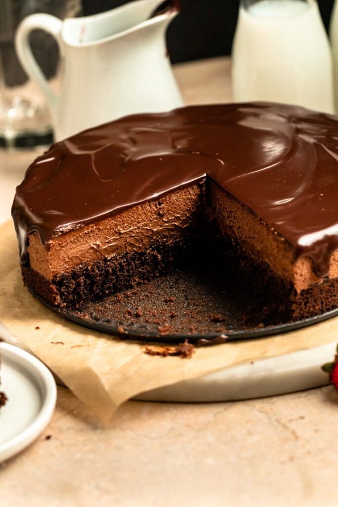 Most Amazing Chocolate Mousse Cake - Rich And Delish