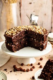 Easy Chocolate Hazelnut Cake - Rich And Delish