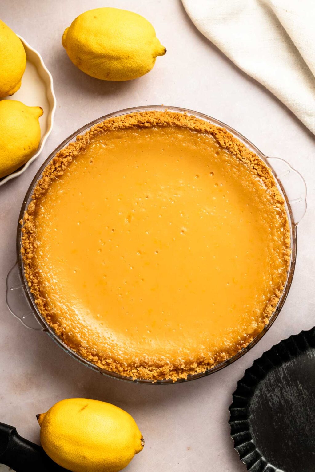 Lemon Pie w/ Condensed Milk (3 Ingredient Filling) - Rich And Delish