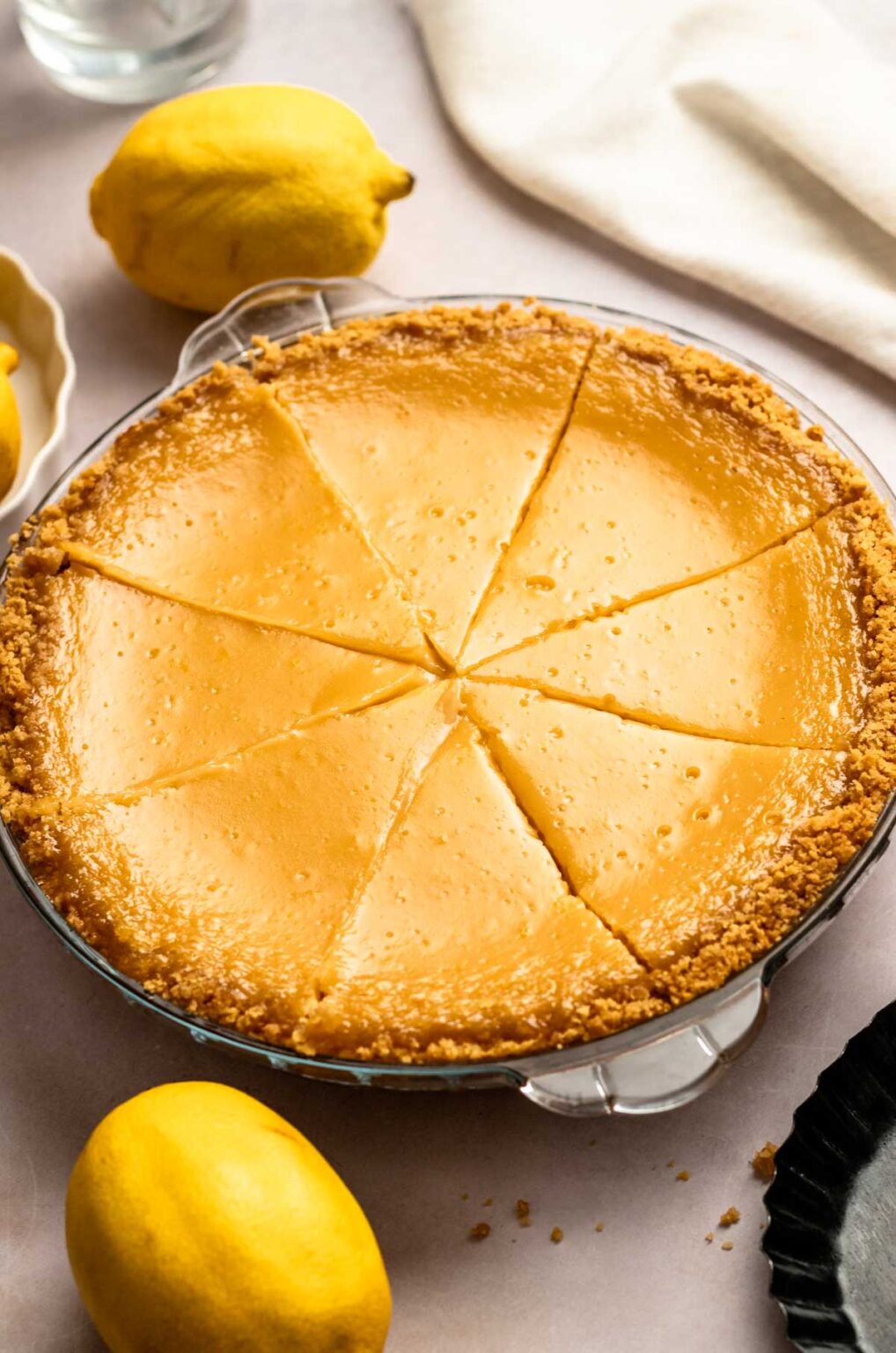 Lemon Pie w/ Condensed Milk (3 Ingredient Filling) - Rich And Delish
