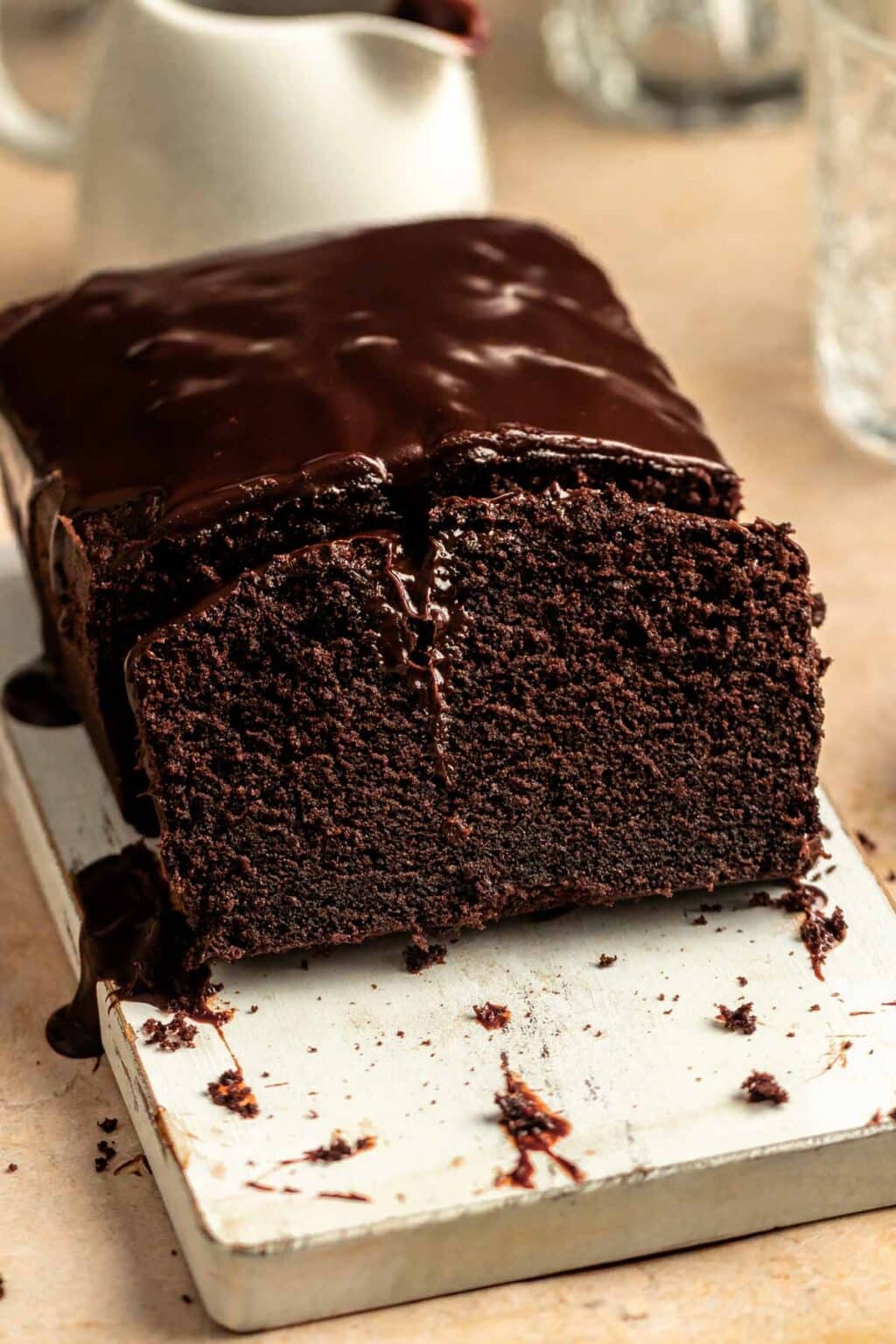 Chocolate Pound Cake w/ Chocolate Ganache - Rich And Delish